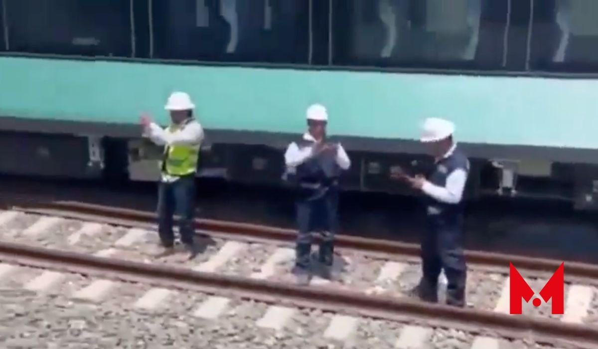 Se Descarrila Un Vagón Del Tren Maya En Tixkokob Yucatán Video